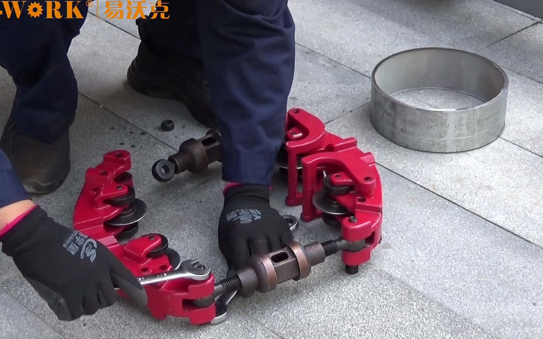 重型手动防爆割管刀四轮割刀钢管管道切割机旋转式切割管