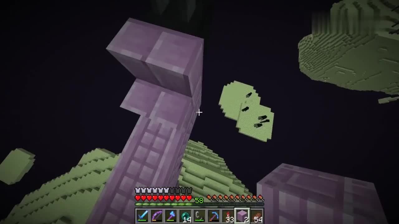 我的世界第三季233:连续探索多个末地城,高兴过头竟脸先朝地