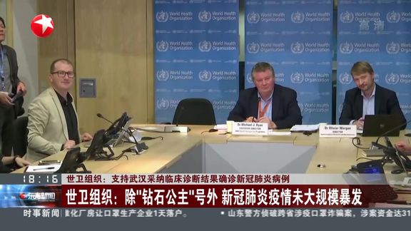 世卫组织:支持武汉采纳临床诊断结果确诊新冠肺炎病例