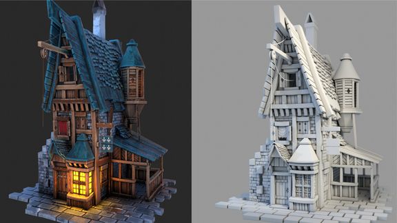 今天教你做一个基础的场景房子模型,3dmax基础教程,3D建模教学