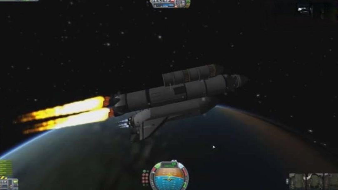 动画模拟中国2040年发射航天飞机全过程:发射,入轨,释放卫