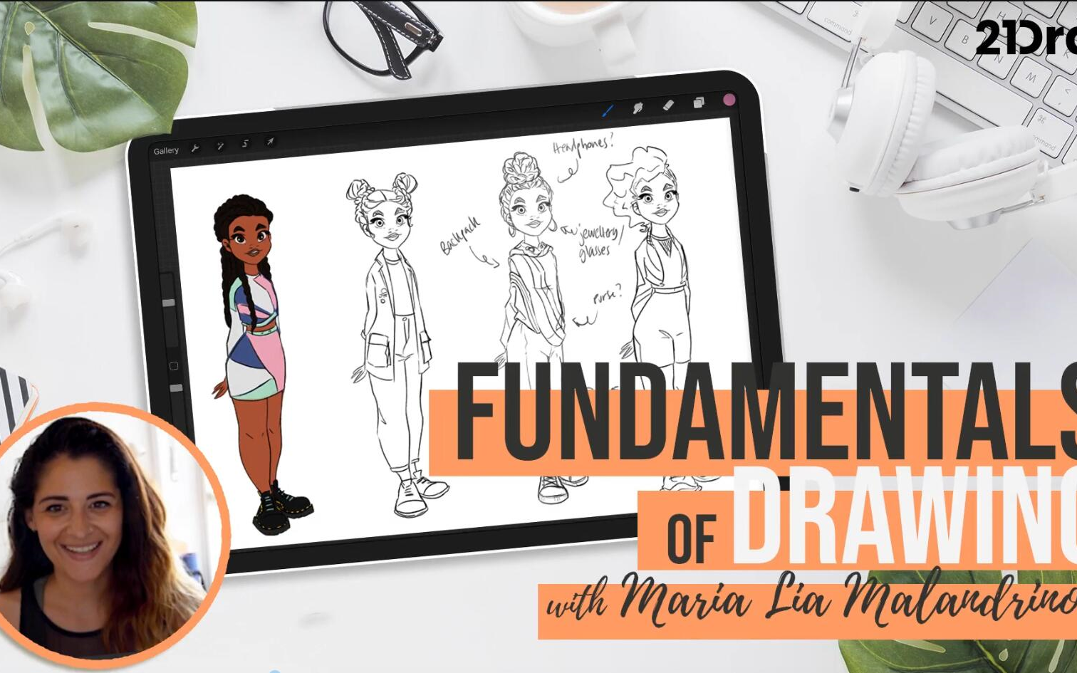 【会员课程】【中英双字】【21 Draw】Maria Lia Malandrino 绘图基础