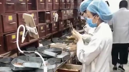 刚毕业的医学生们正在实习,看她们努力学习的样子,真挺她们感到开心