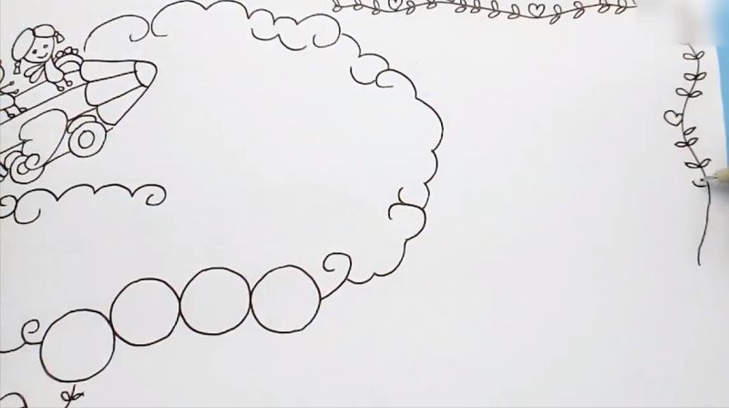 假期趣事手抄报,学生暑假手抄报模板“我的愉快假期”简单漂亮