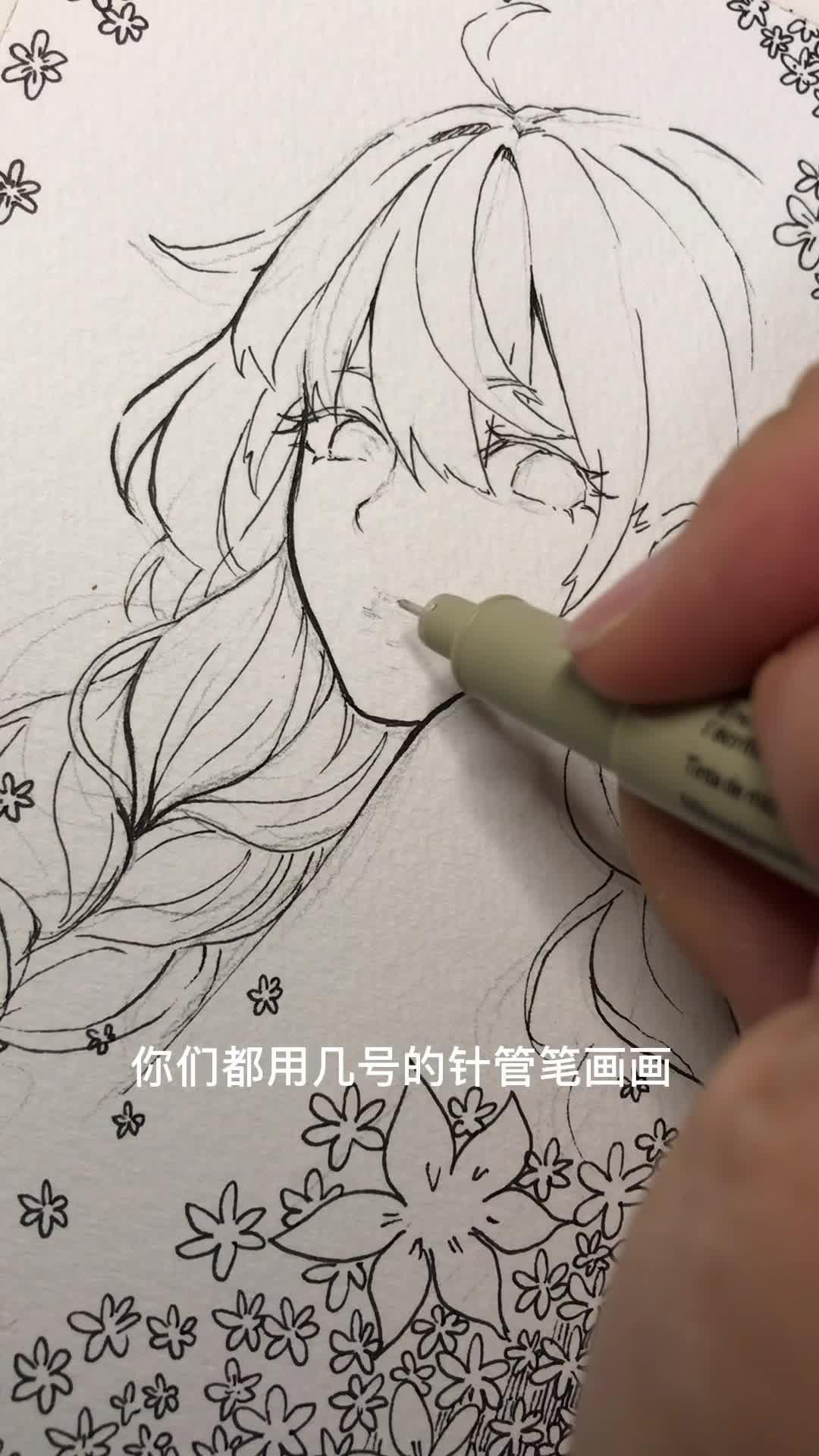 有木有喜欢实木相框放画的#原创