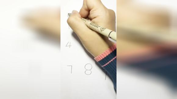 教你用1到9数字画小动物,喜欢画画的来看看