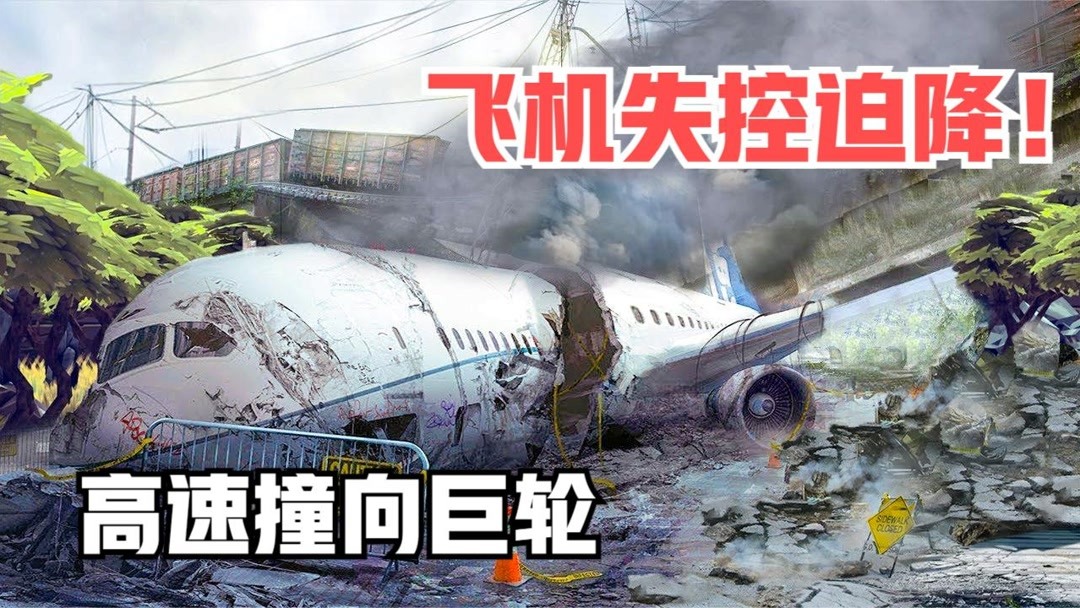 模拟器:飞机迫降撞向巨轮,破坏力十分凶猛,谁能全身而退呢?