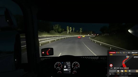 欧洲卡车模拟2:你个小黄车居然敢别我车 看我怎么教训你