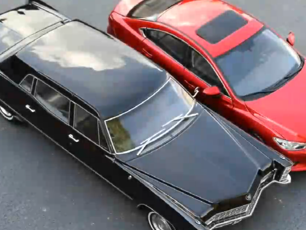 汽车模型开箱展示,2014款马自达6,1比18完美比例