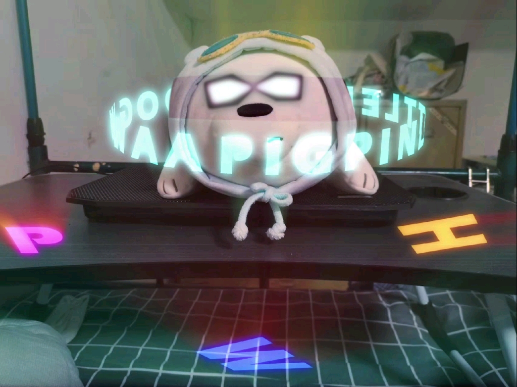 嗨起来!白熊!AE特效 环绕字体