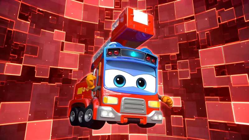 百变校巴:歌德紧急变身,红色车体颜色,帅的很呢!