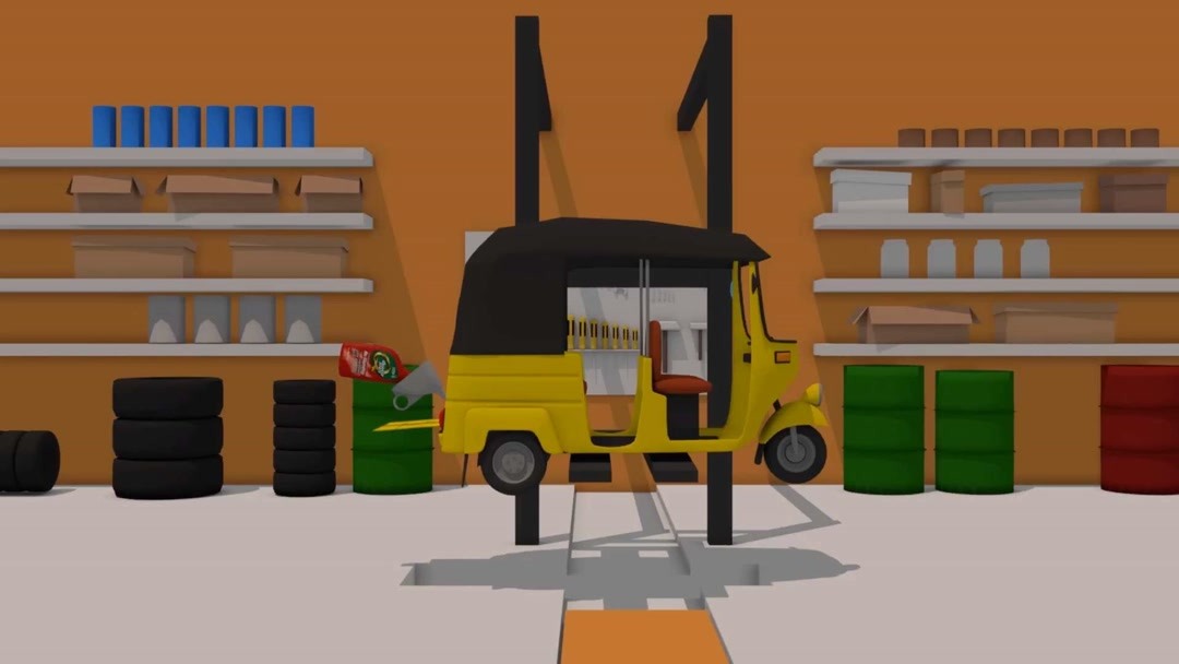 趣味工程车益智动画 第33集 组装三轮车