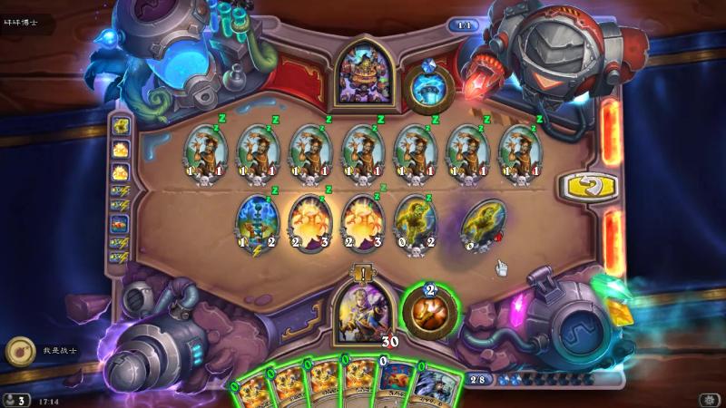 炉石传说冒险模式:砰砰博士清场第一关卡攻略,你是这样玩的吗?