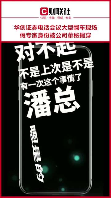 华创电话会假专家被真高管当场揭穿,遥望网络董秘:等律师函吧