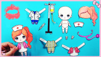 创意儿童绘画手工:如何制作纸娃娃的衣服,假发等,全教程来了!