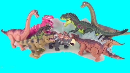   恐龙们聚集在森林里开会