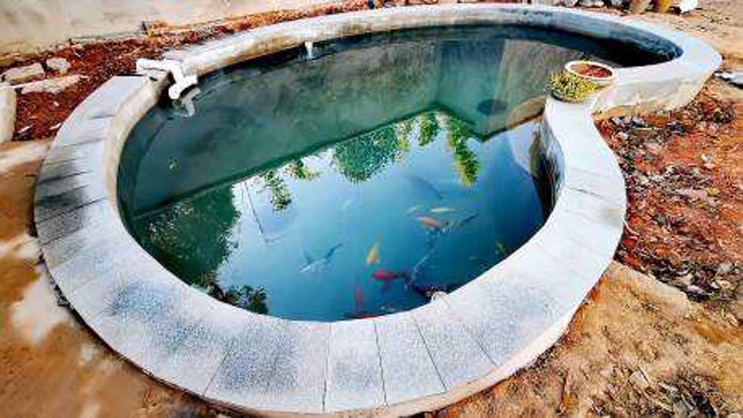 花园鱼池建设第十六天,鱼池过滤系统详细解说,翻水墙用Z形管