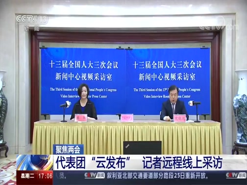 [新闻直播间]聚焦两会 代表团“云发布” 记者远程线上采访