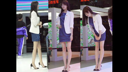 2019广州车展 车模化身白领 高级感十足