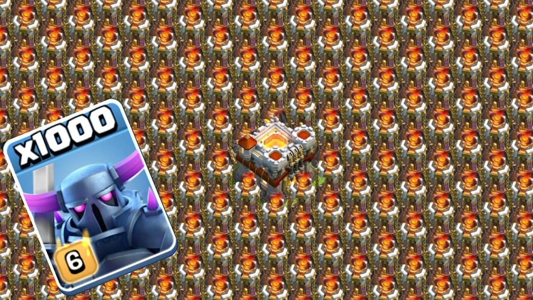 皇室战争:1000个皮卡超人VS满级的地狱塔