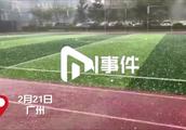 广州20多度下冰雹了!冰粒比大拇指还大,今年首次冰雹橙色预警