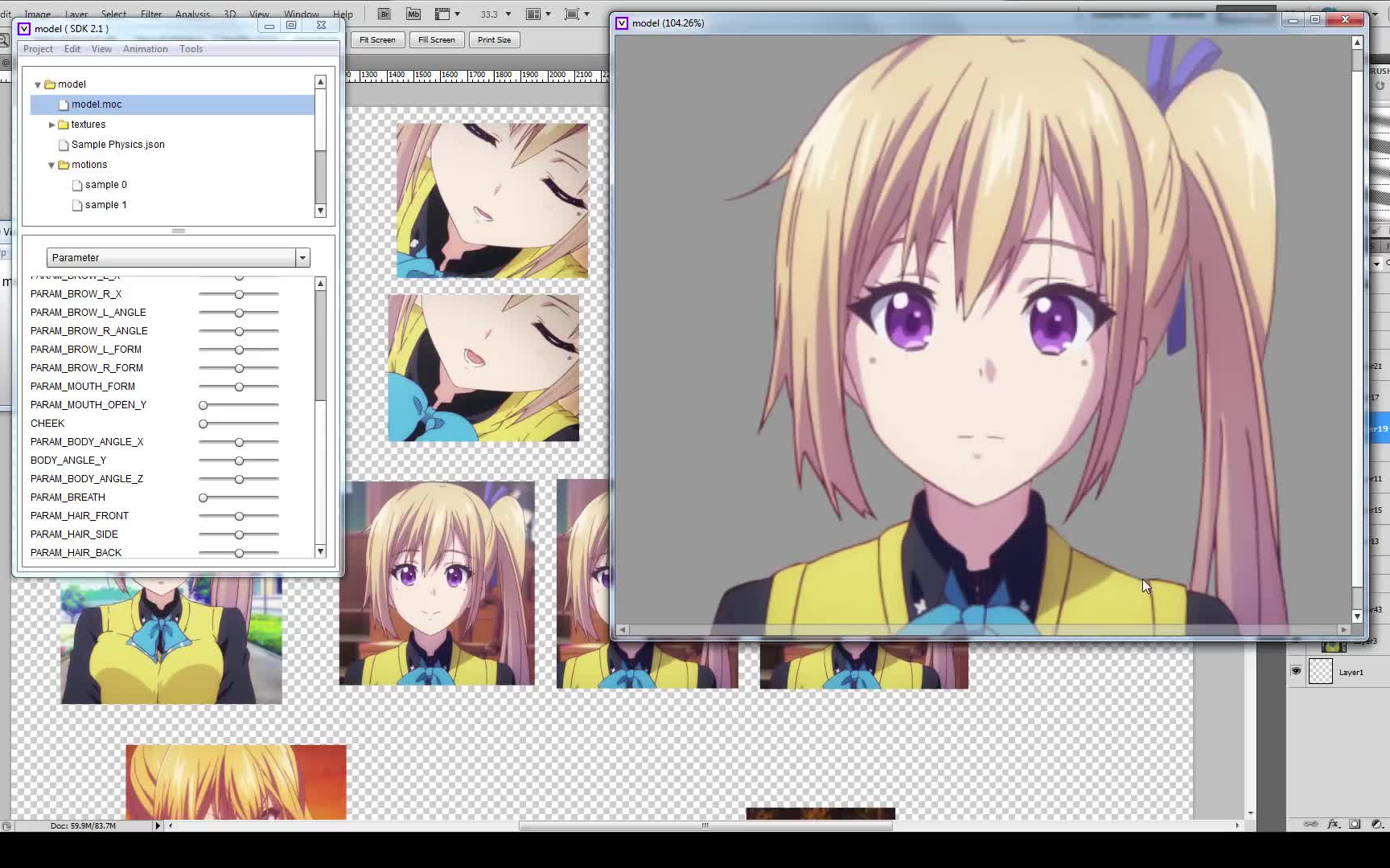 如何制作Live2D模型 from JPG images (for non-artist) (beginners tutorial)