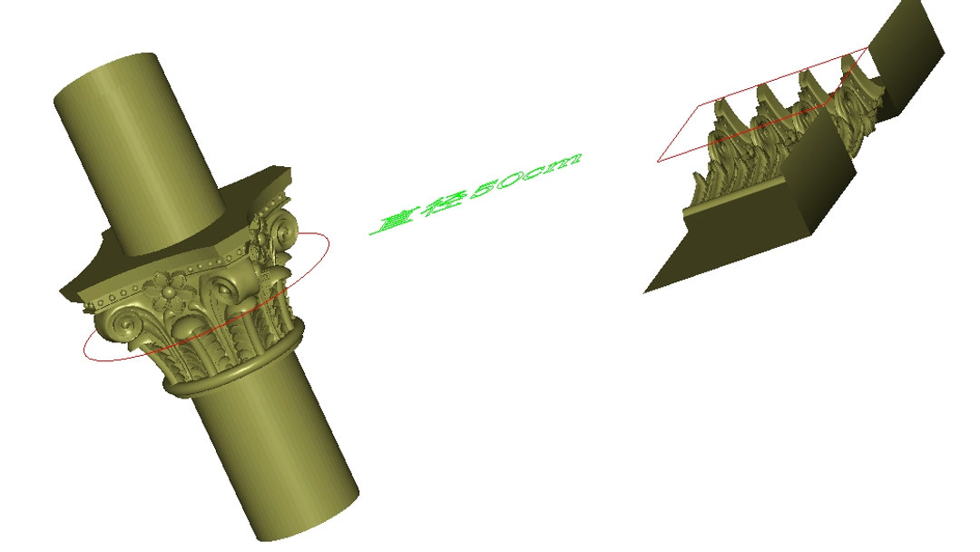 三轴雕刻机做圆雕刀路假四轴出刀路教程精雕软件立体雕刻教程