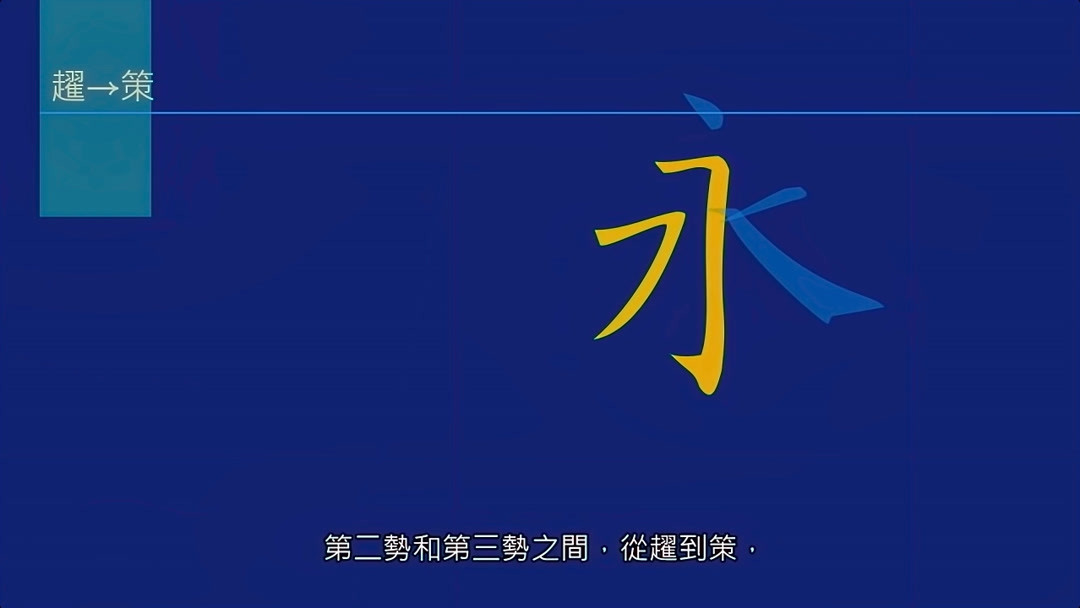 L1-39完整的永字写法:笔势的连接,如何裹束