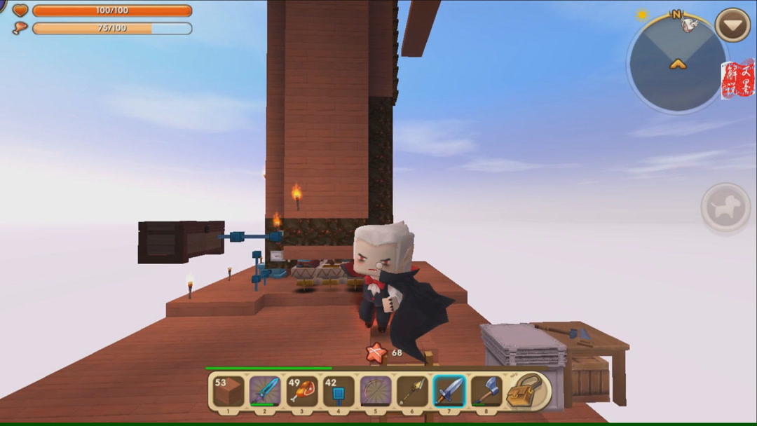 迷你世界极限生存 终于附魔好了钻石装备