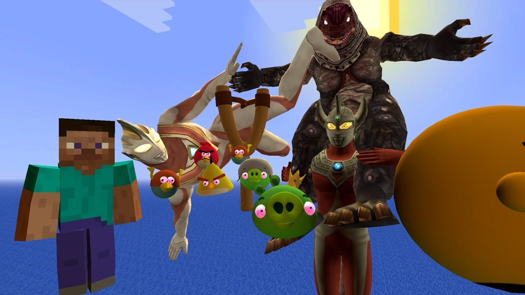 GMOD游戏盖亚奥特曼能打败控制赛罗奥特曼的怪兽