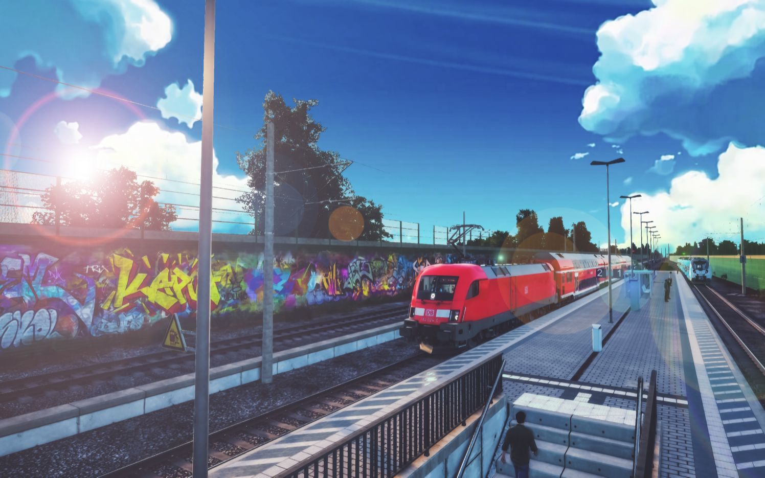 模拟火车世界2020无HUD驾驶:城市快铁冲刺(晚点)