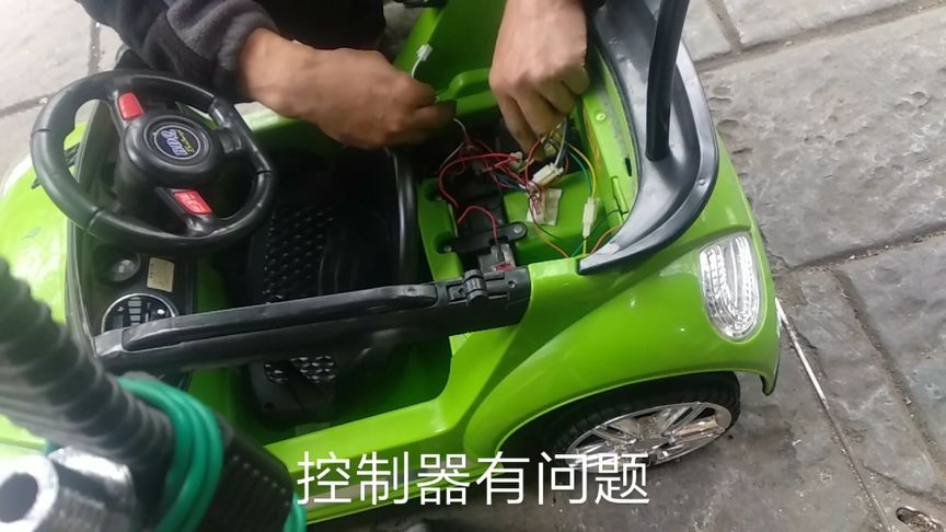 电动童车控制器坏了,两根电线能修好它吗