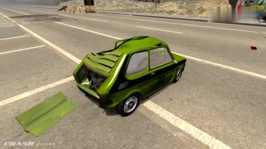 BeamNG模拟汽车卡车超高速碰撞