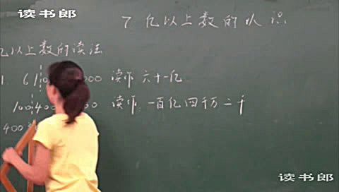 小学四年级数学上1.7亿以上数的认识-微课站整理