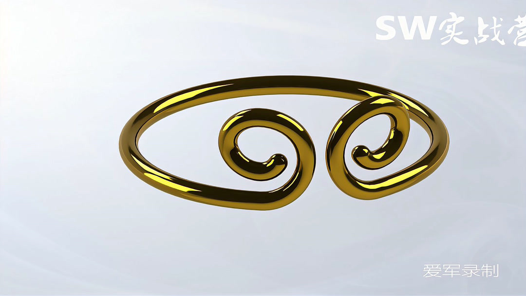 SolidWorks视频教程SW实战营绘制紧箍的方法