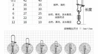 君晓天云F路亚开口B型八字环强拉力8字环快速别针连接器扣渔具钓鱼...
