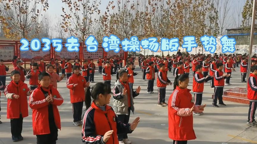 《2035去台湾》全体学生操场版手势舞