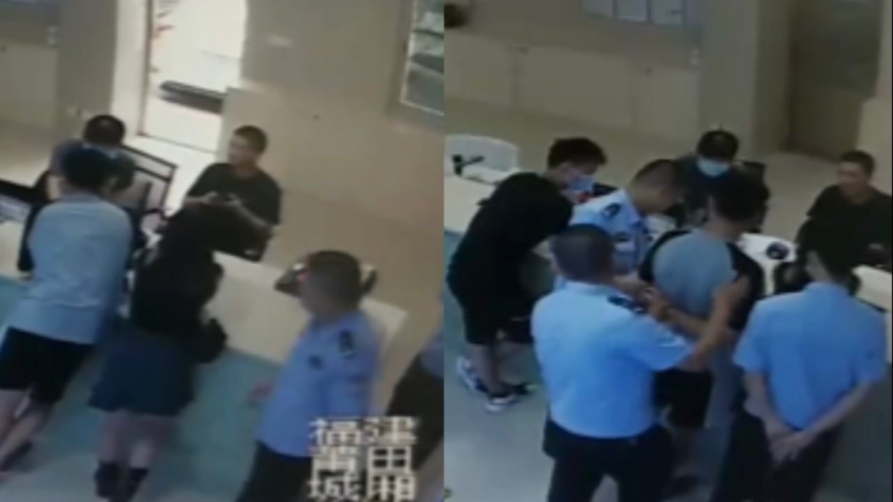 处理交通违法时被拖延时间,最后被民警控制,这名男子的身份是?