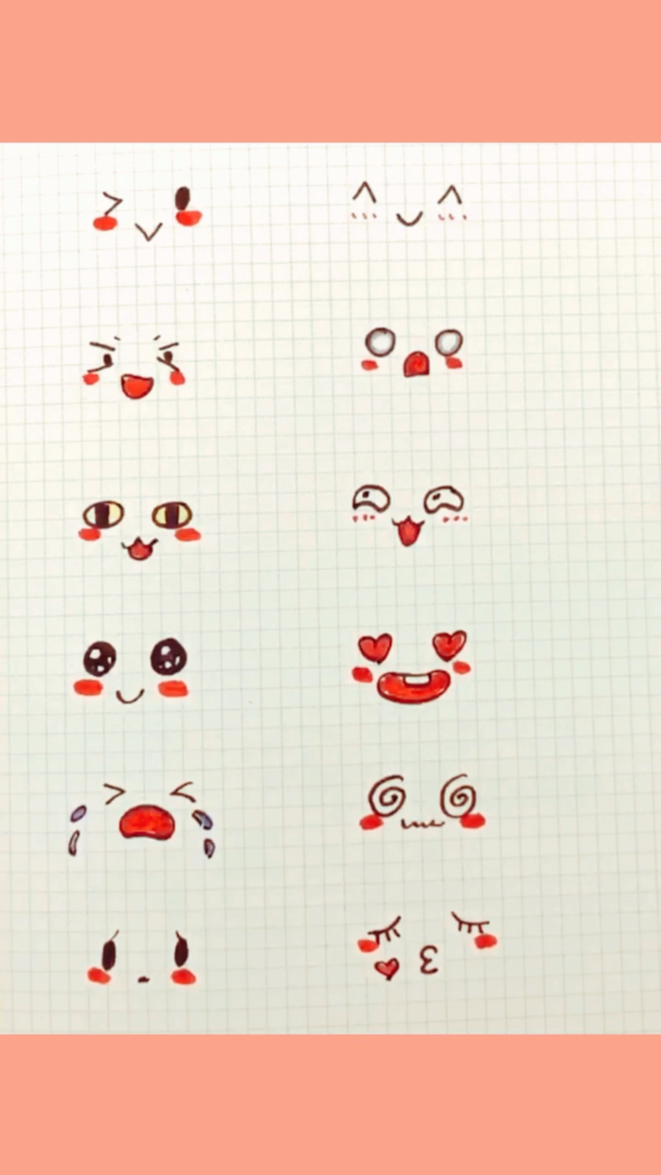 100天简笔画教程|这么简单的表情包赶紧学起来,可爱到爆了了哈哈 @...