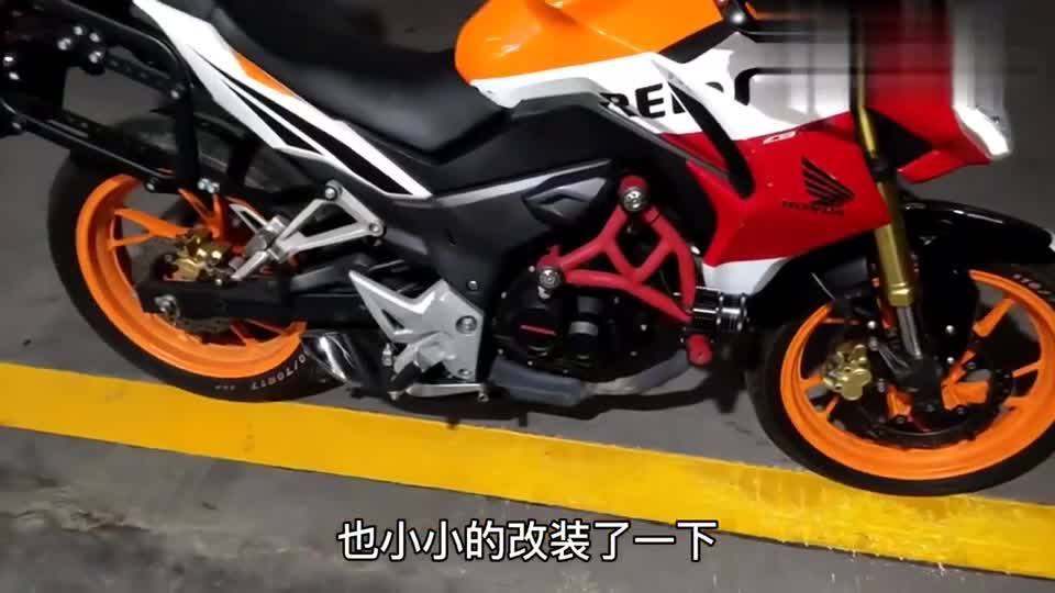 五羊本田摩托车:CB190R暴风眼,整体来说还是不错!