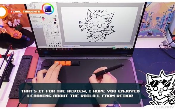 绘客数位板HK980绘画展示