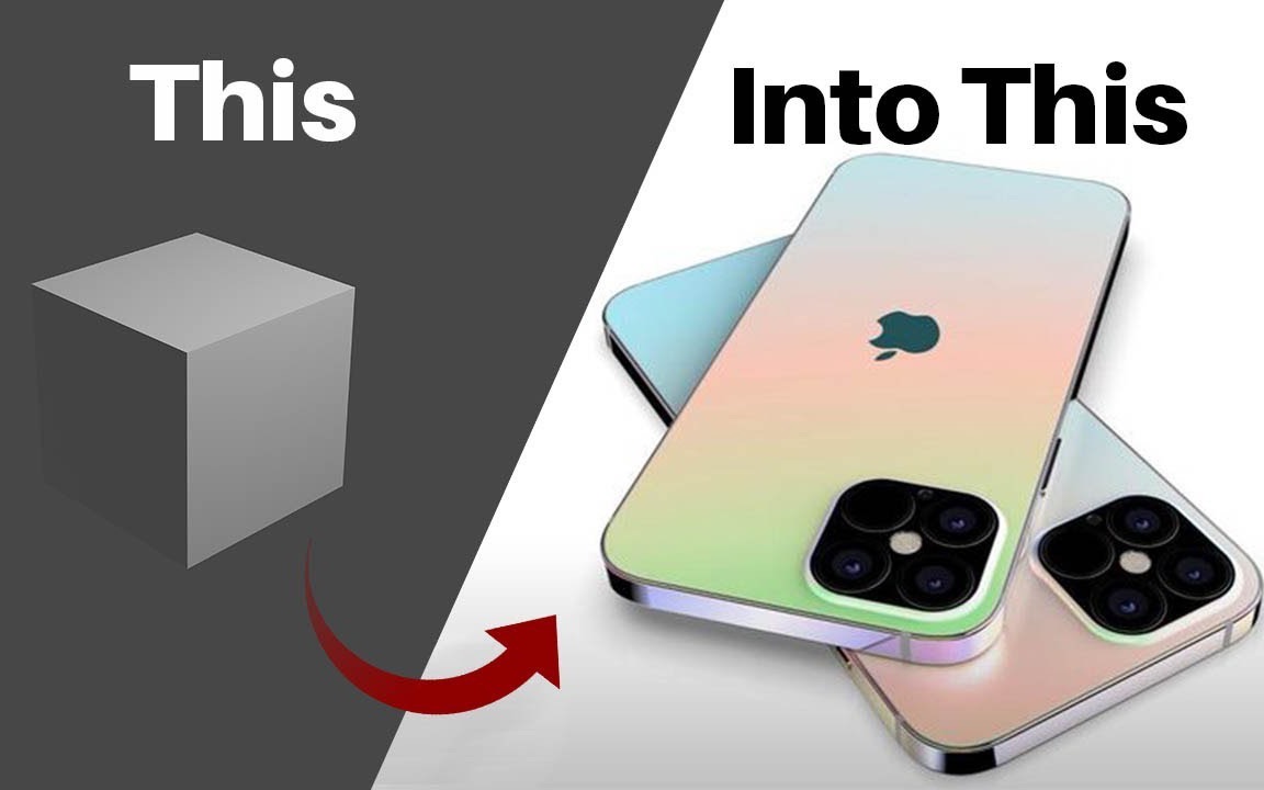 Blender iPhone 12 Pro Max 真实观手机建模教程