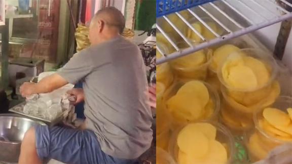 串串店一次性碗重复利用,店铺老板对外称是节约,网友评论炸锅