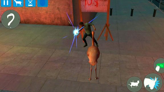 模拟山羊收获日:火烈鸟遇到一个会龟派气功的男人