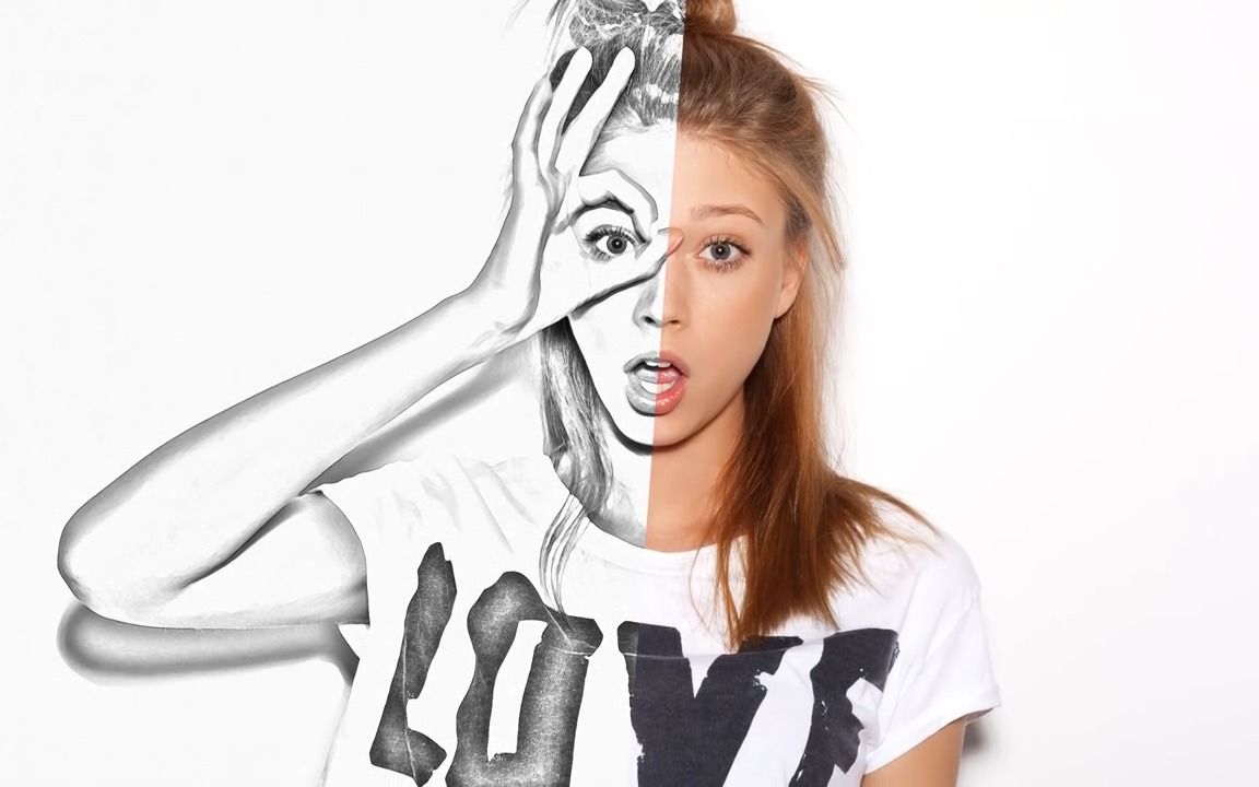 Photoshop教程:铅笔素描效果