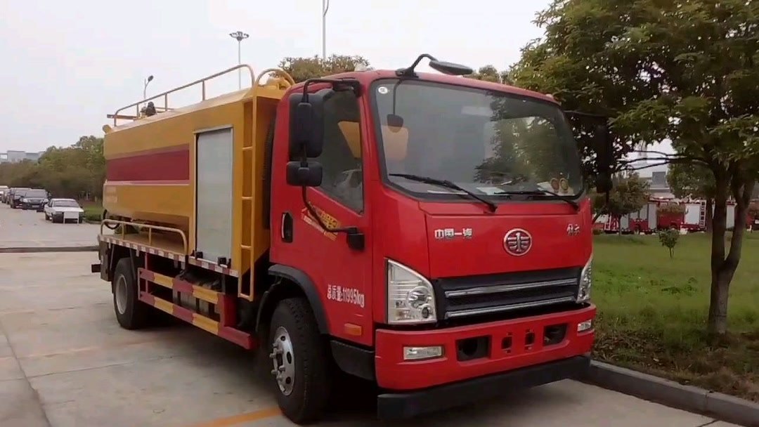 一汽解放高压清洗下水道疏通市政抢修专用车
