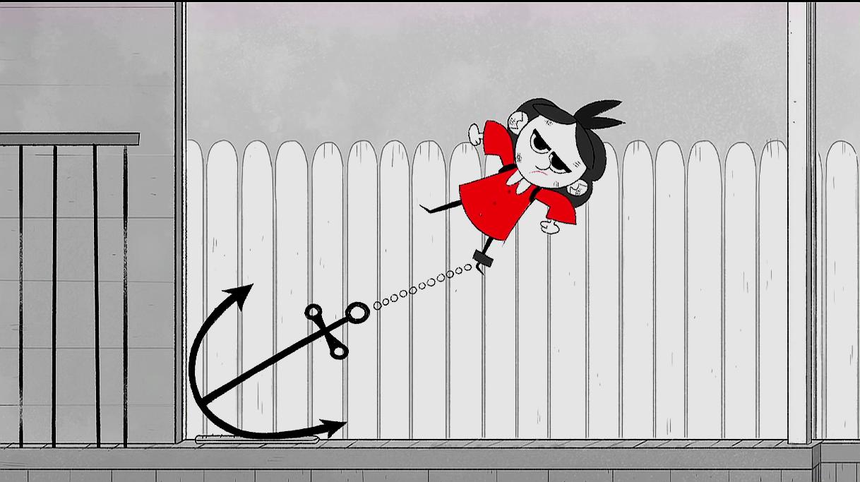 搞笑短片《漂浮》,女孩想要去上学,可是总有东西绊住她