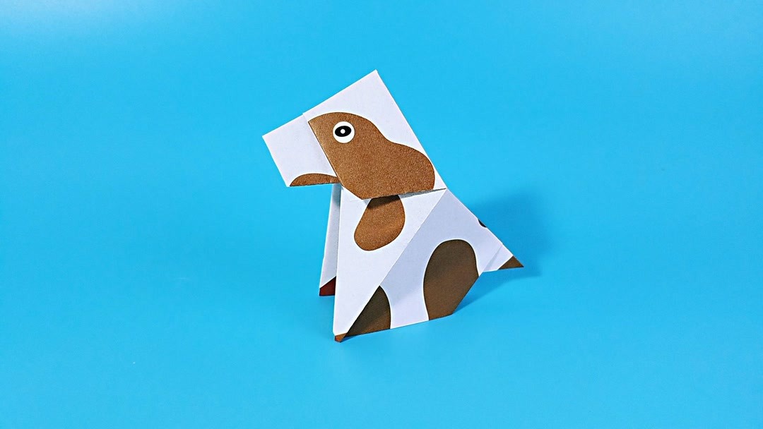 教你折纸小狗,简单易学,儿童很喜欢