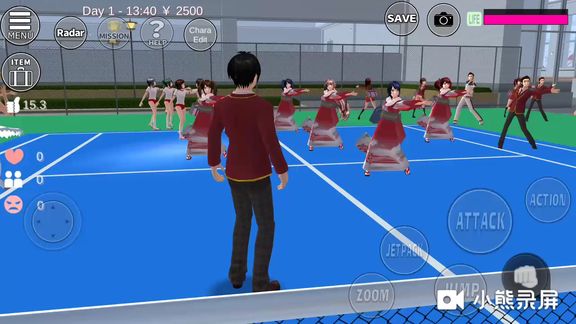 樱花校园模拟器快乐舞蹈。