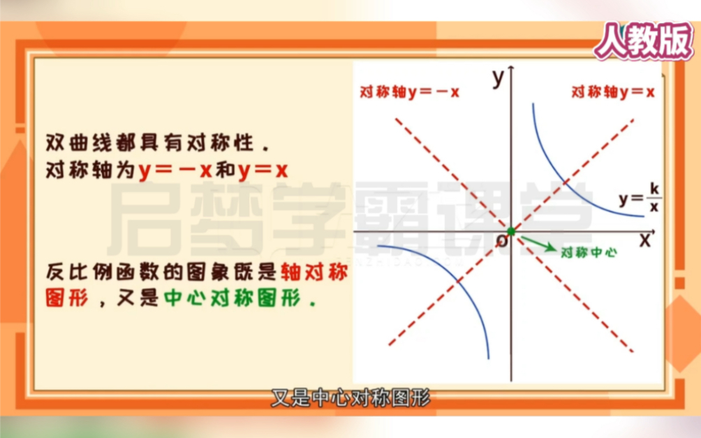 九年级下册数学26.1.2《反比例函数的图像》人教版,同步教材,经典...